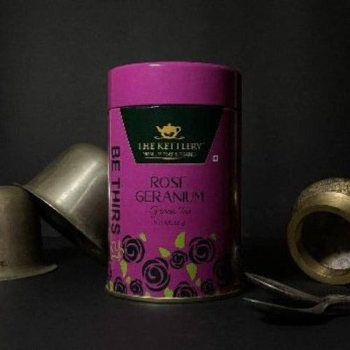 Rose Geranium Green Tea Tin| Gourmet Tea Gifts| The Kettlery